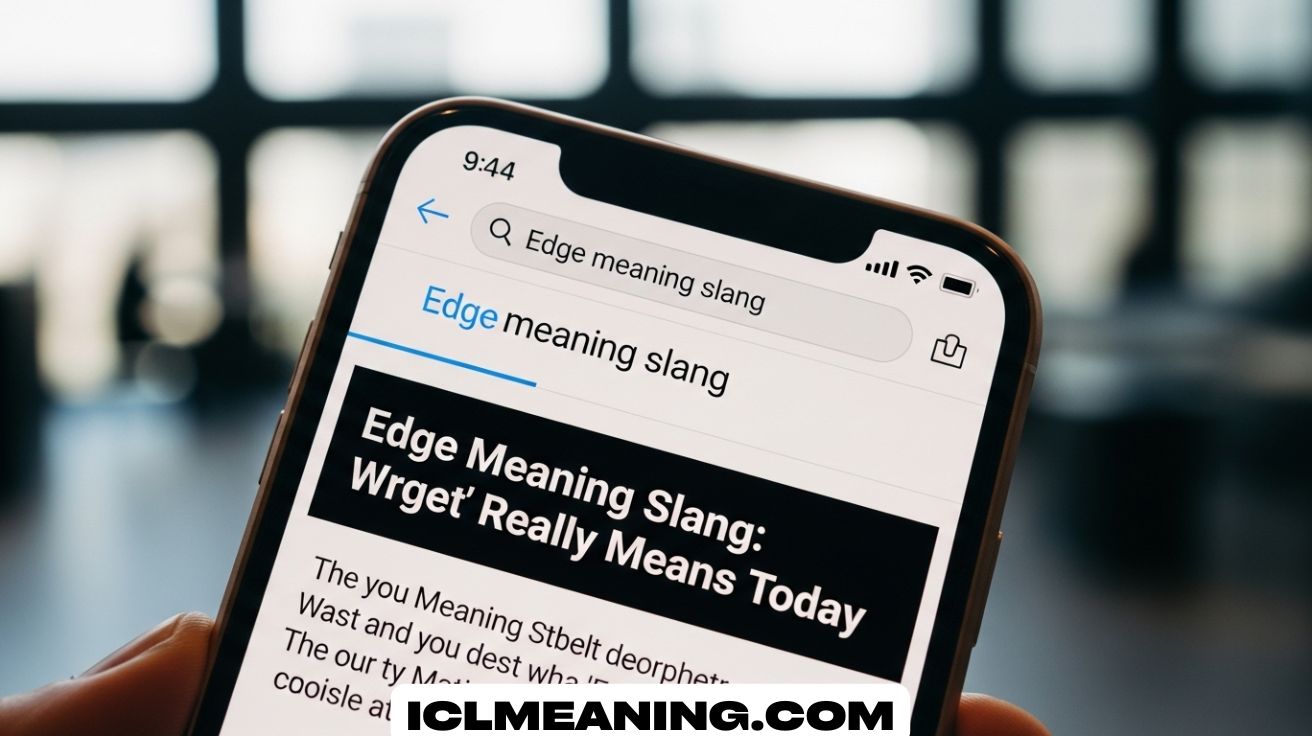 Edge Meaning Slang: What “Edge” Really Means Today